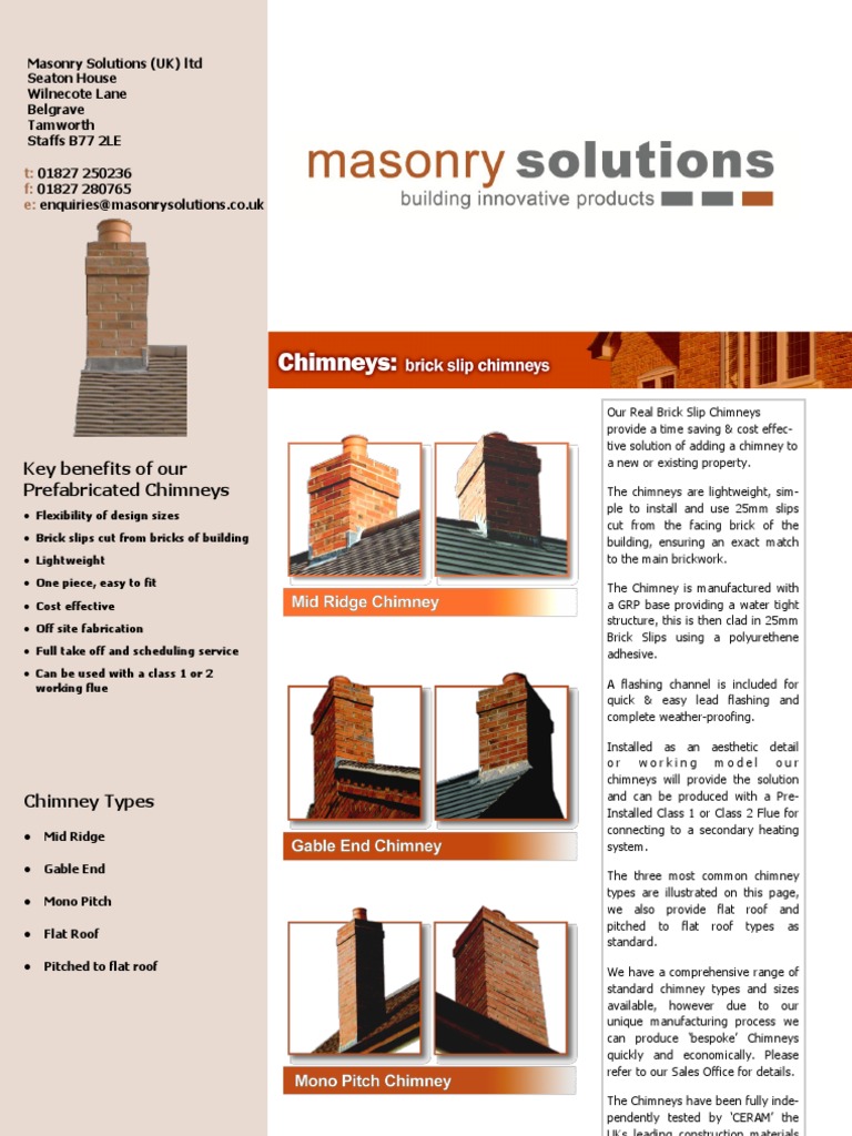 Brick Slip Chimneys | PDF | Chimney | Brick