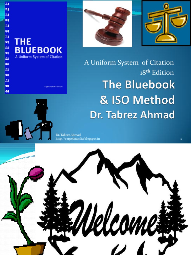 The Bluebook and ISO Method of Citation | PDF | Citation | United ...