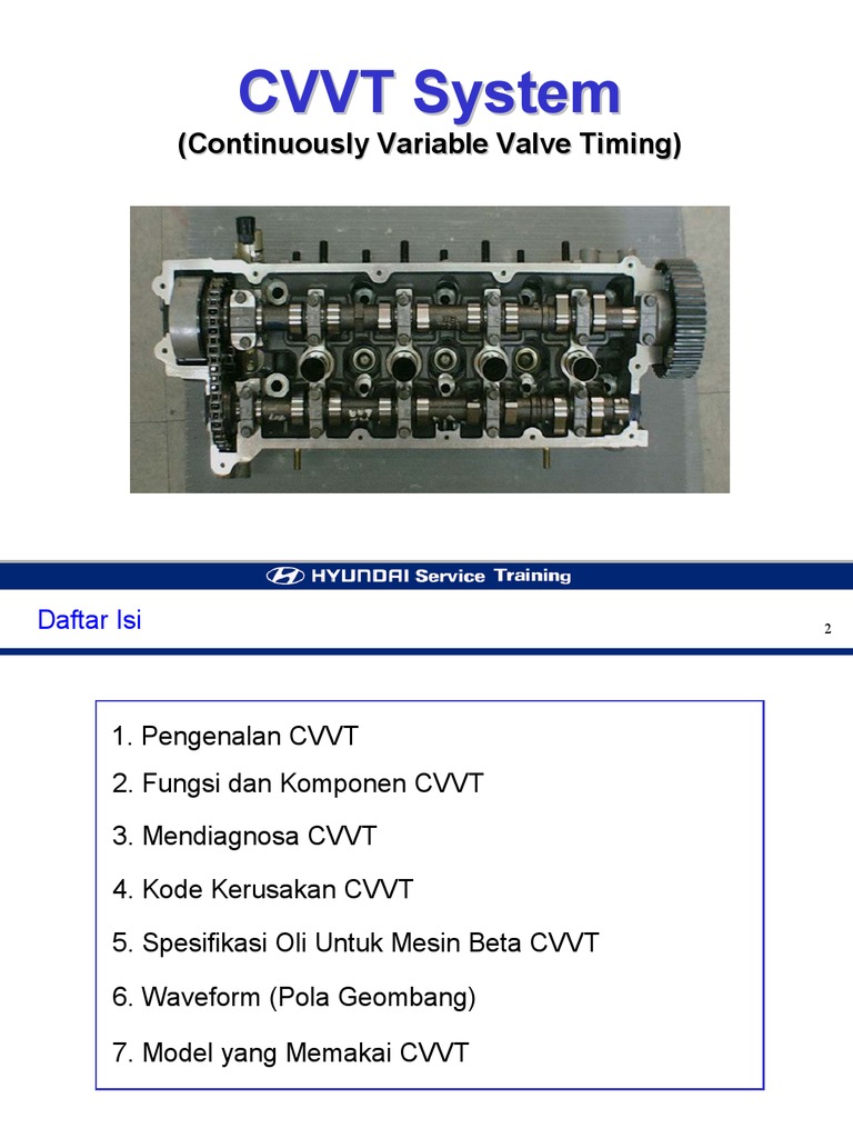 Step 2 Engine CVVT System | PDF