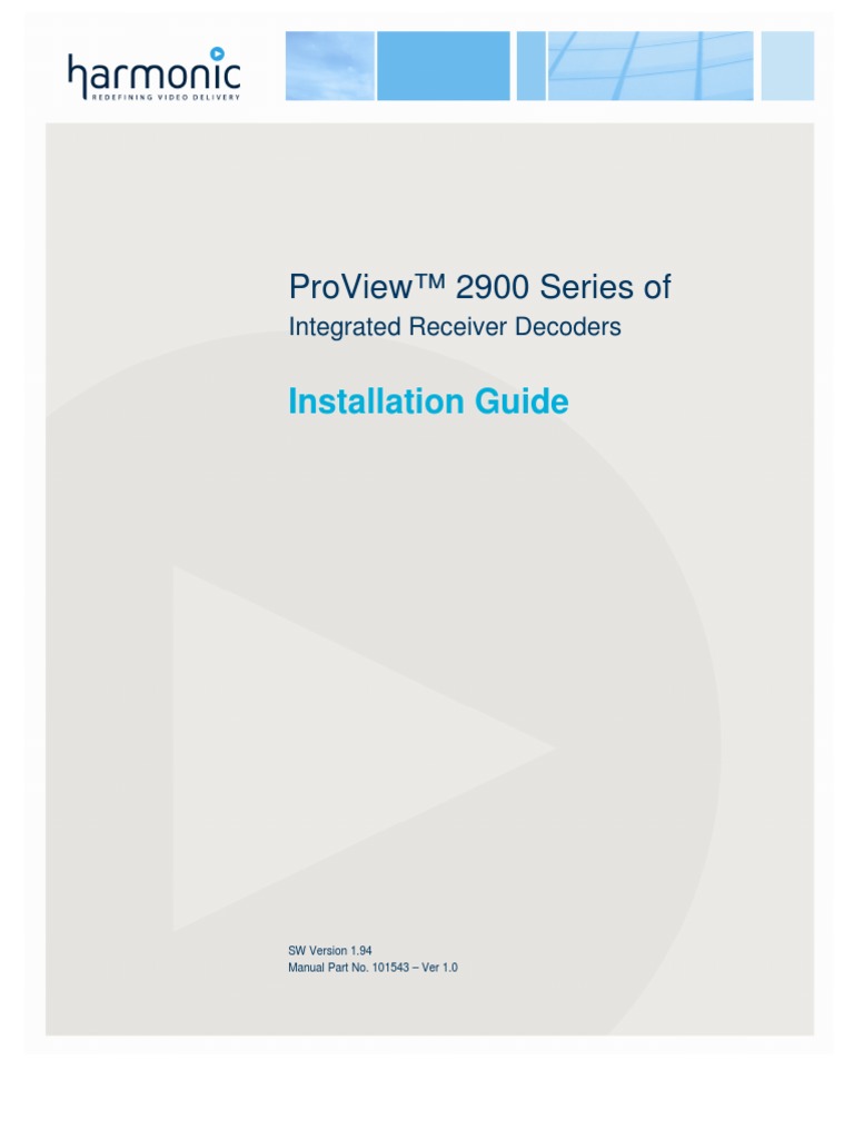 ProView 2900 Installation Release 1.9.4 | PDF | Electronic Waste ...