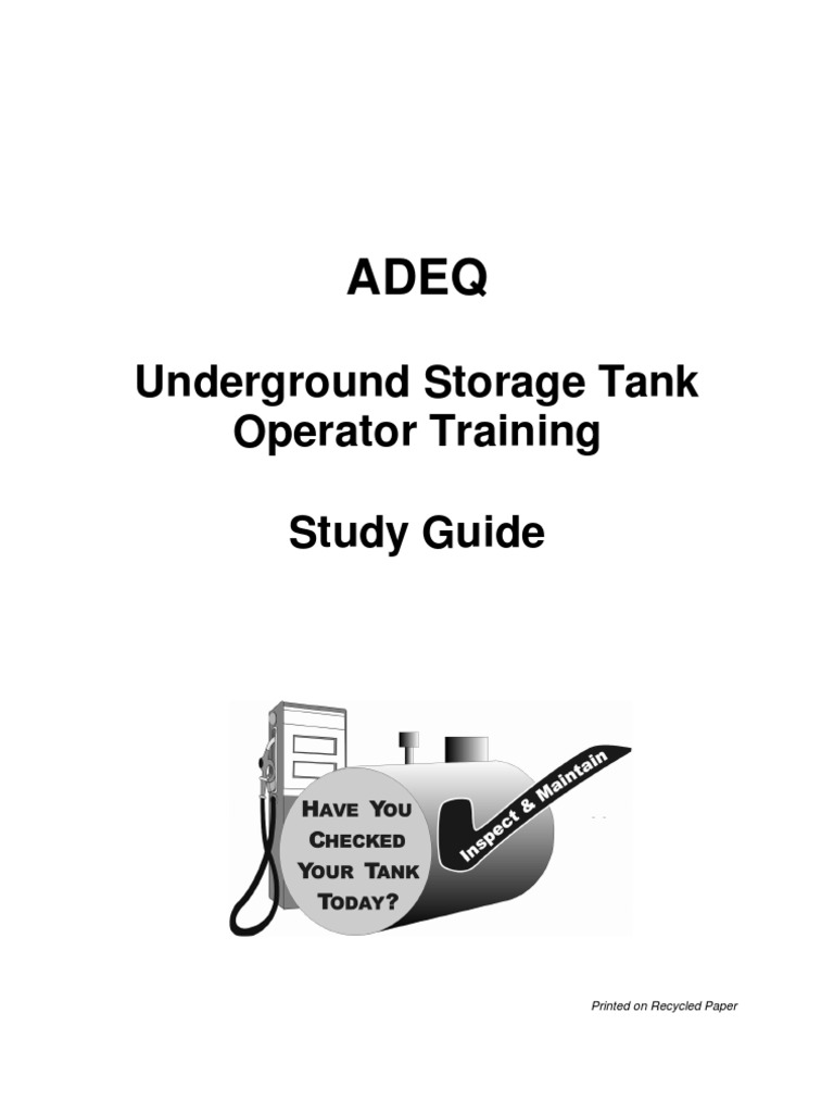 UST Operator Training Study Guide | PDF | Corrosion | Anode