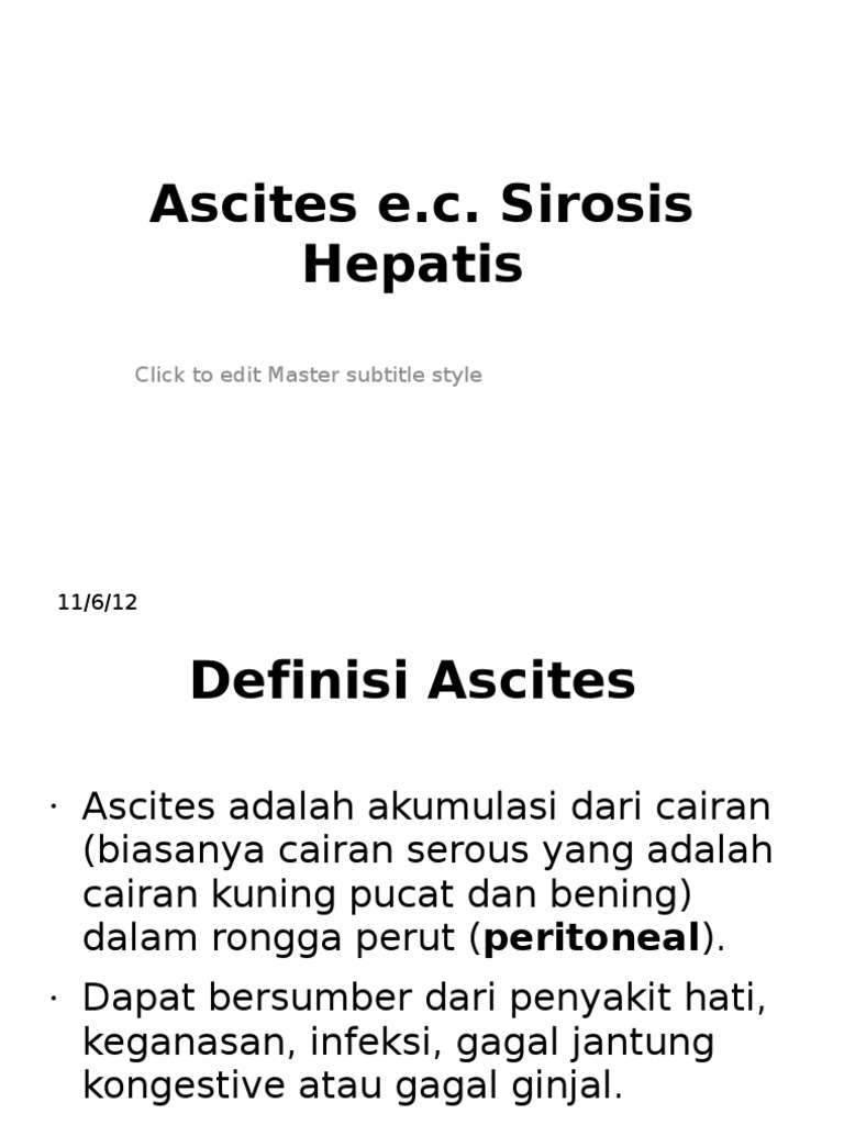 Ascites | PDF