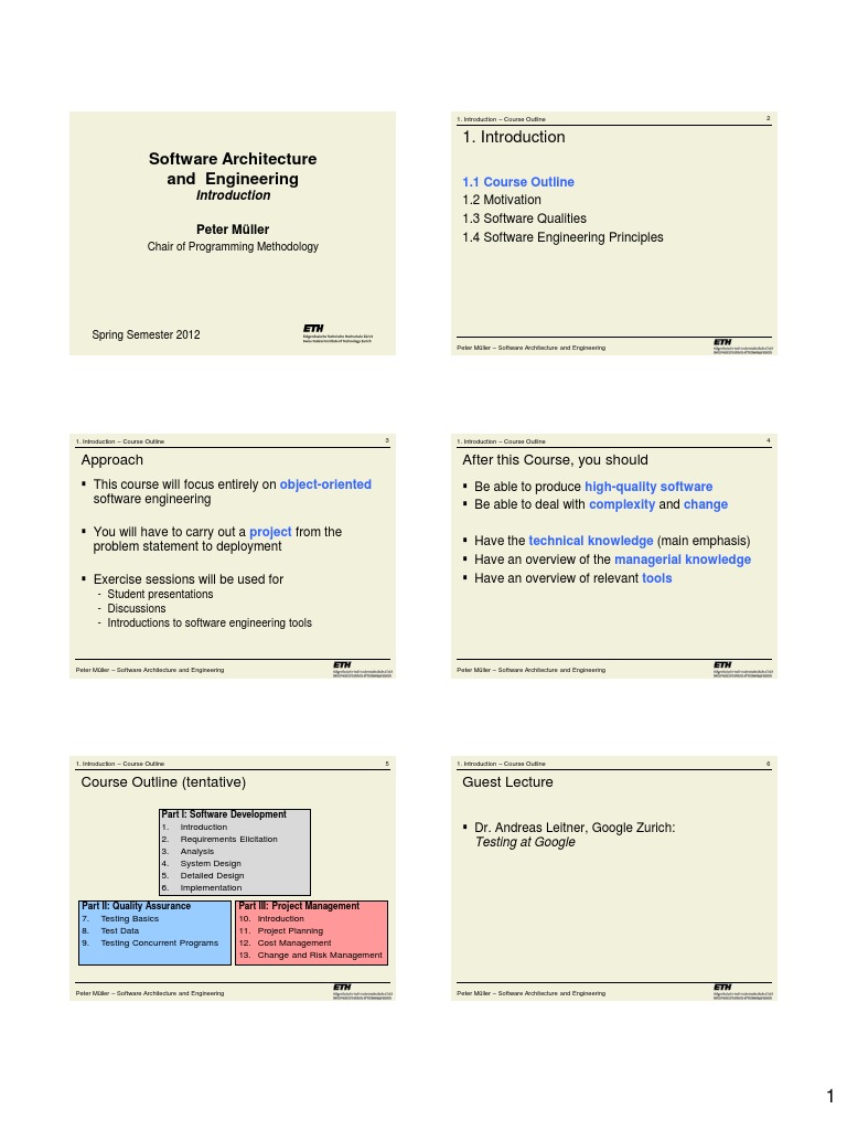 01 - Introduction 6up | PDF | Compiler | Reliability Engineering