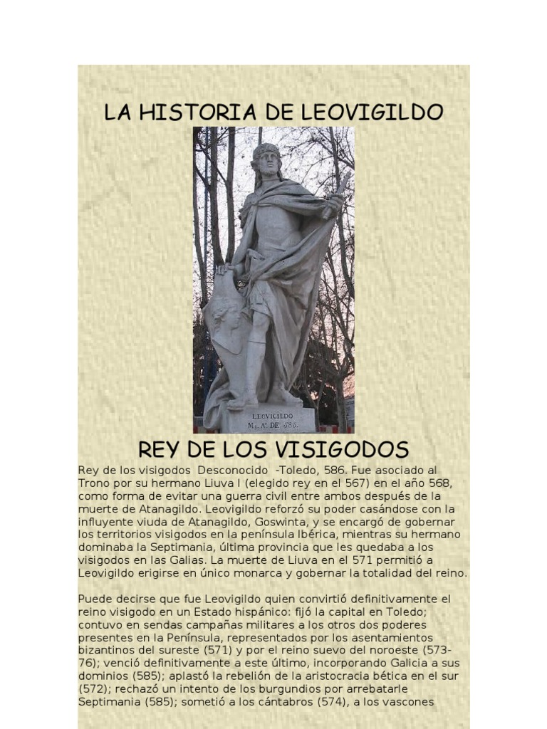 La Historia de Leovigildo | PDF | Viajes por Europa | Personas