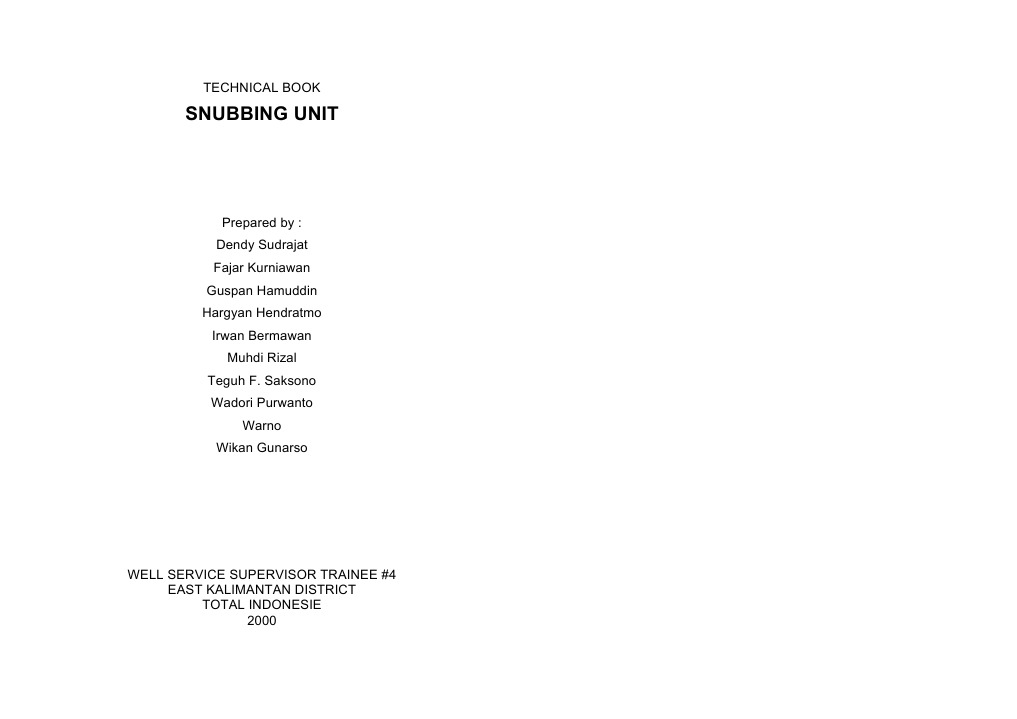 Snubbing | PDF | Valve | Mechanical Engineering