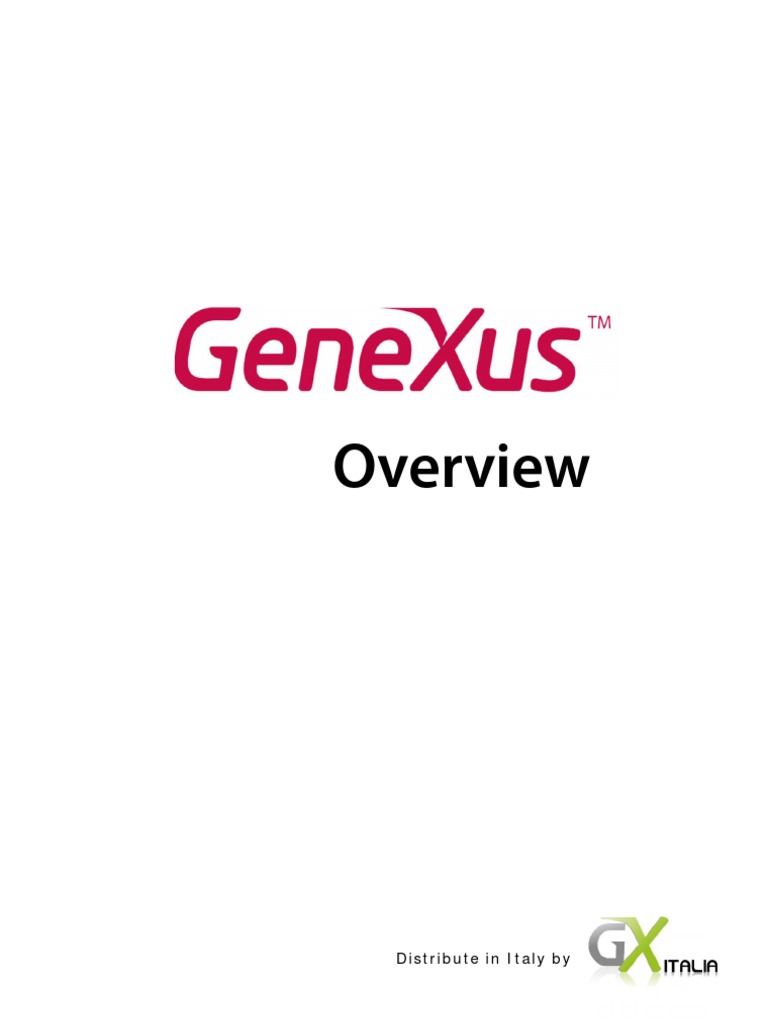 GeneXus Overview | PDF | Data Model | Prototype