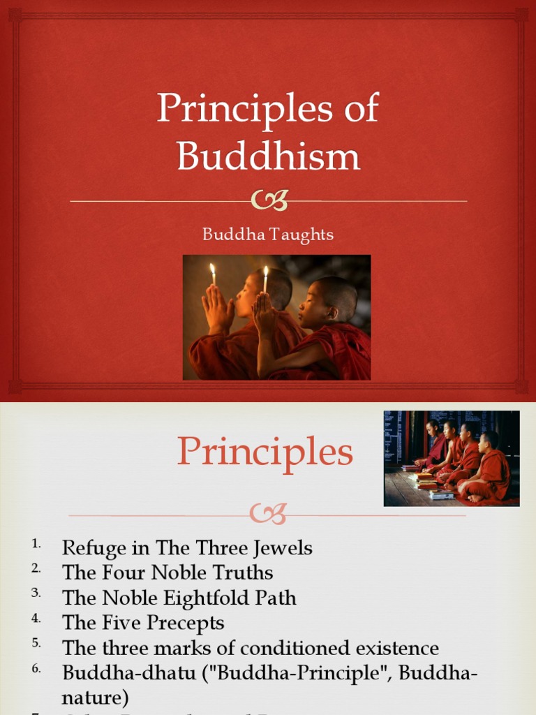 Principles of Buddhism | PDF | Noble Eightfold Path | Dukkha
