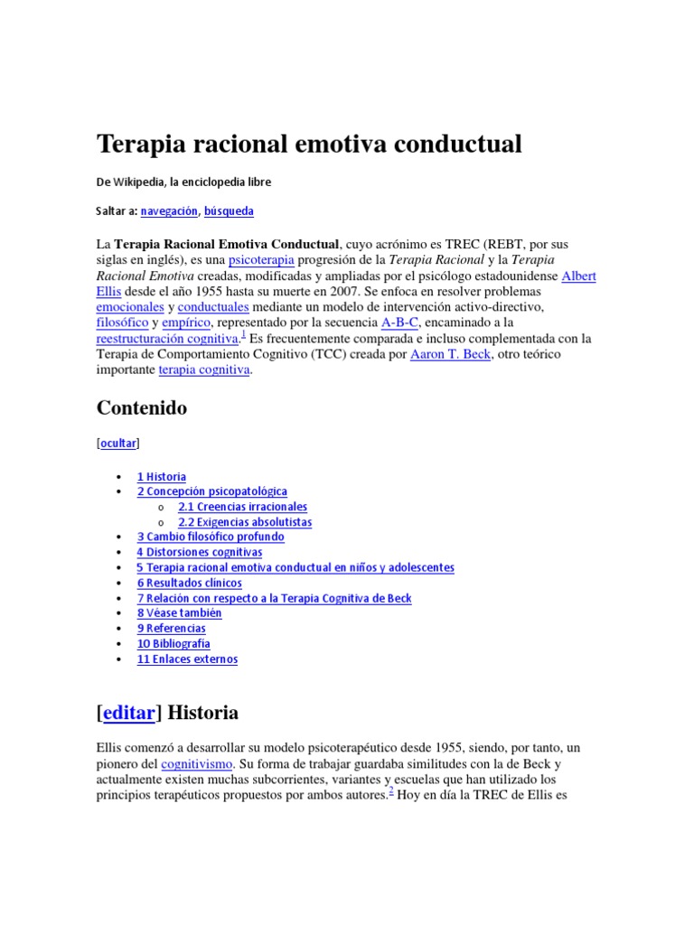 Modelo ABC de Ellis | Terapia racional de comportamiento emotivo ...