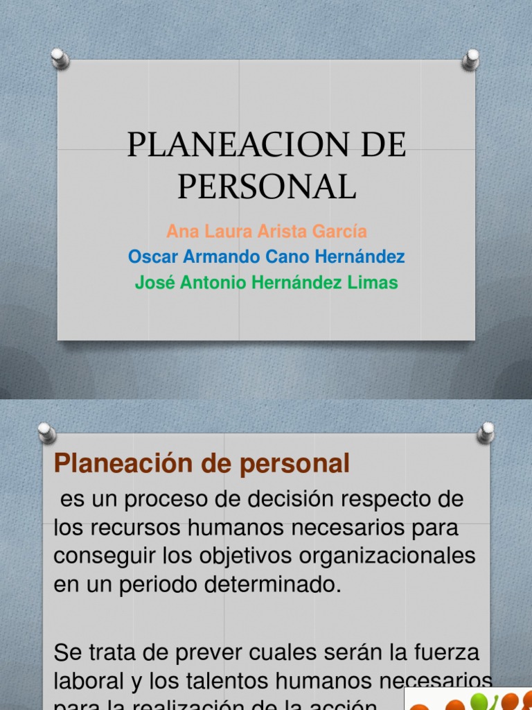 Planeacion de Personal | PDF | Recursos humanos | Planificación