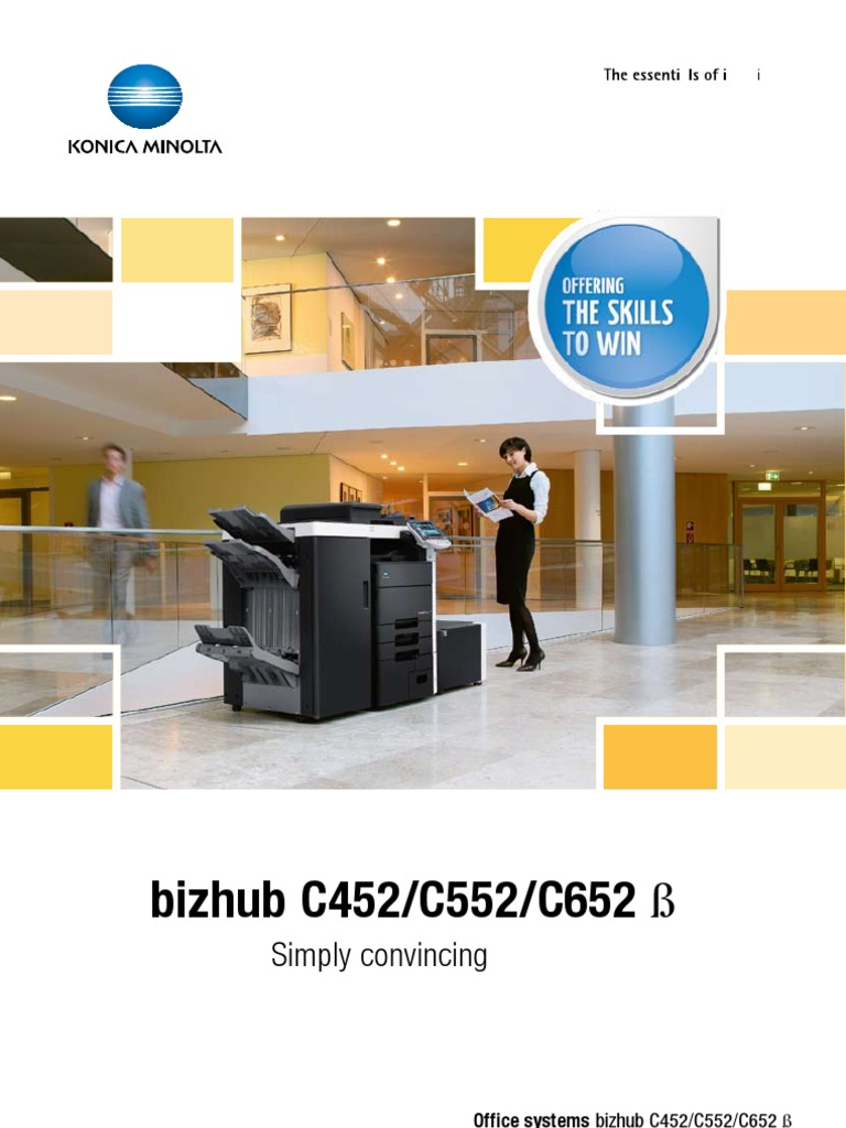Konica Minolta Bizhub C452/C552/C652 Brochure | PDF | Image Scanner | Fax