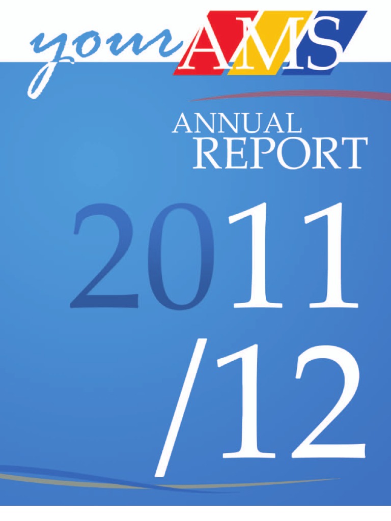 AMS Annual Report, 2011-12 | PDF | Students' Union | Government