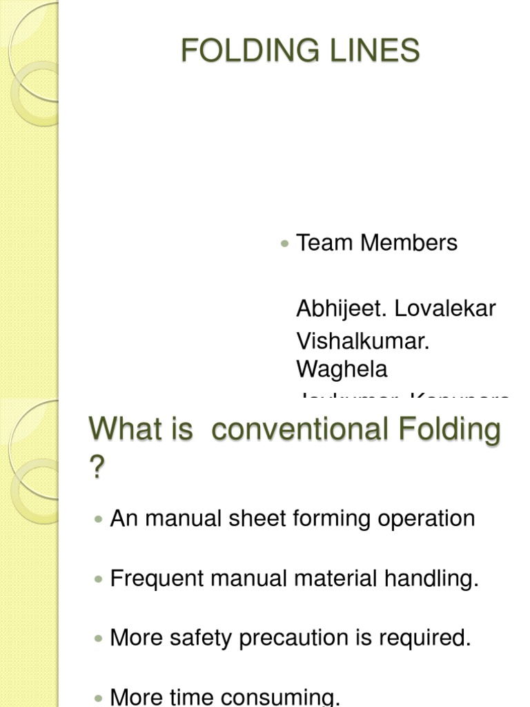 Automated Folding Line Overview | PDF | Science & Mathematics | Computers