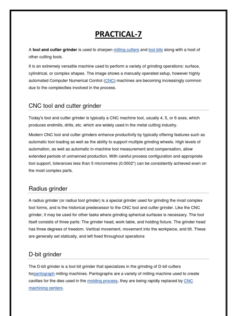 Practical 7 | PDF | Production And Manufacturing | Metalworking
