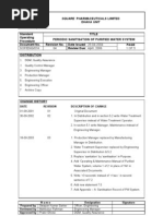 SOP For WFI Generation System, New | PDF | Steam | Calibration