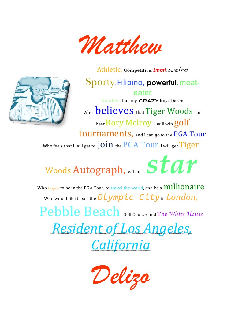 Matthew Bio Poem | PDF | Sports & Recreation | Games & Activities