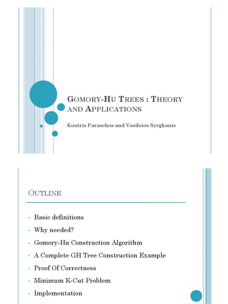 Gomory Hu | PDF | Discrete Mathematics | Algorithms And Data Structures