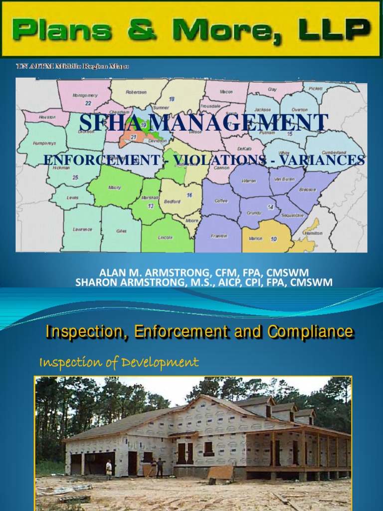 SFHA Enforcement | Flood | Insurance