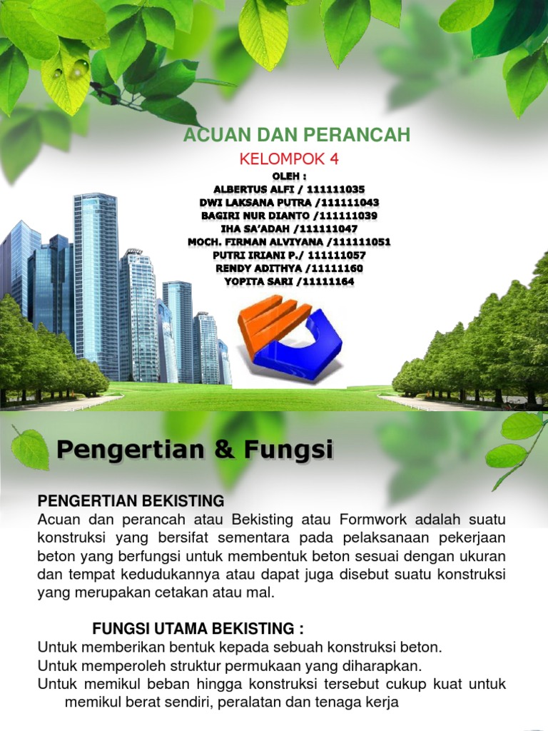 Acuan Dan Perancah | PDF