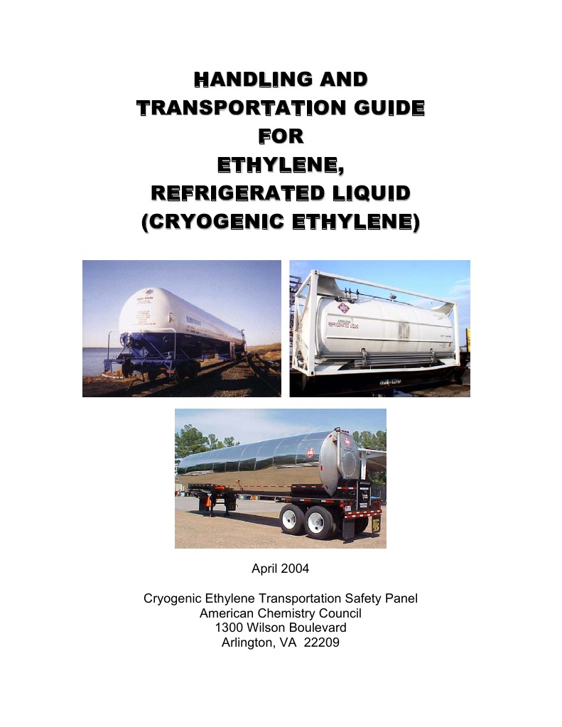 Handling and Transportation For Ethylene | PDF | Dangerous Goods ...