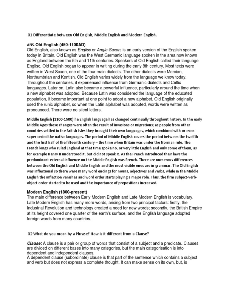 English Language Evolution and Grammar Tips | PDF