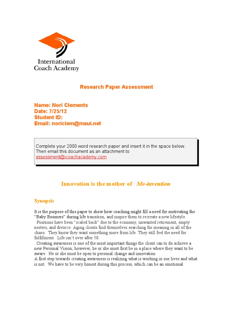 Research Paper: Innovation Is The Mother of Me-Invention | PDF ...