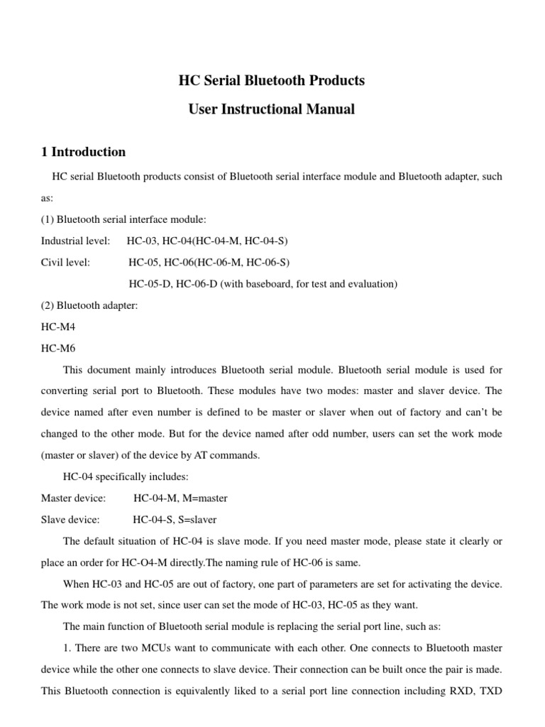 HC05 Bluetooth | PDF | Bluetooth | Computer Engineering