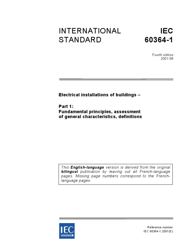 Norma IEC60364 1 | PDF | Electrical Wiring | International ...