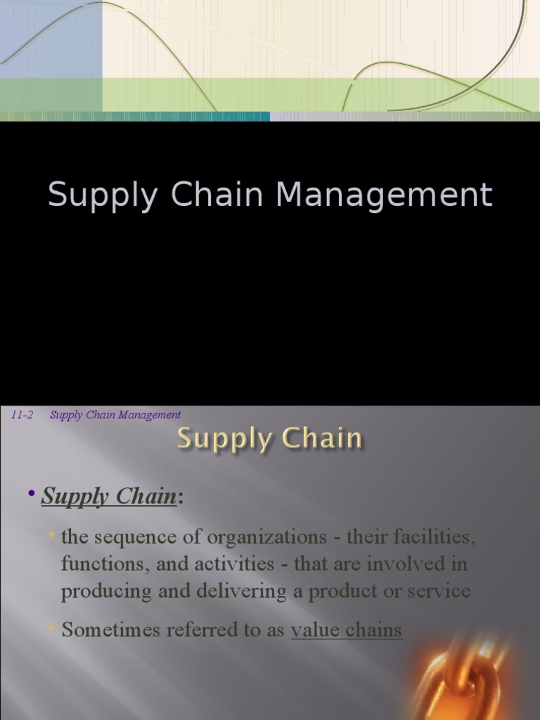 Supply Chain Management | PDF | Supply Chain | Supply Chain Management