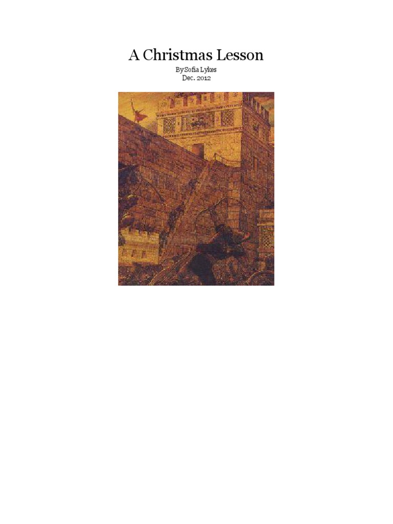 A Christmas Lesson: by Sofia Lykes Dec. 2012 | PDF | Repentance | Book ...