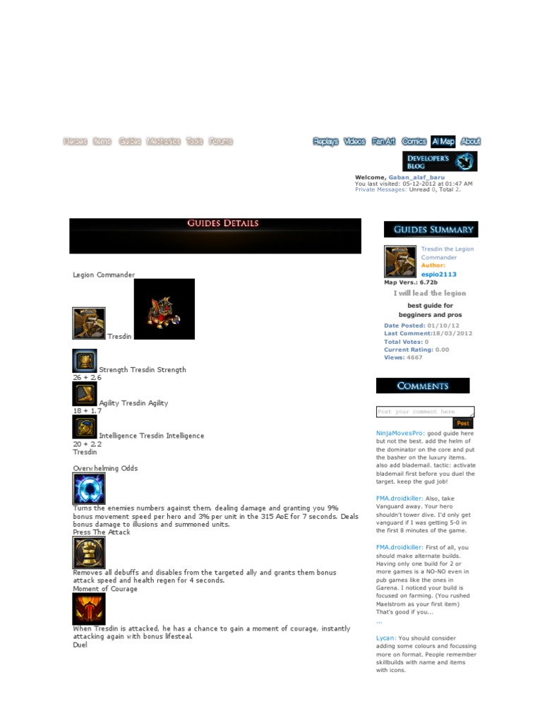 I Will Lead The Legion - DotA Guides | PDF | Video Games | Gaming