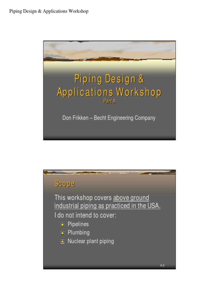 ASME B31.3 Piping Design - Part A | PDF | Pipe (Fluid Conveyance ...
