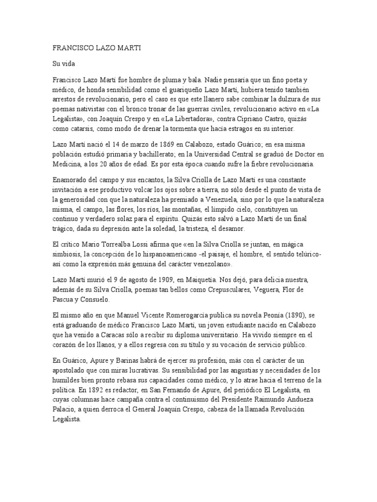 Francisco Lazo Marti | PDF | Aves | Naturaleza
