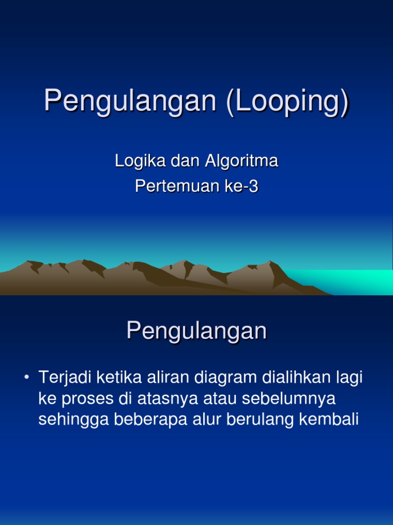 Class 3 - Flowchart Pengulangan (Looping) | PDF