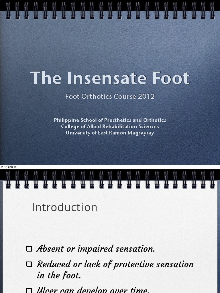 The Insensate Foot | PDF | Foot | Musculoskeletal System