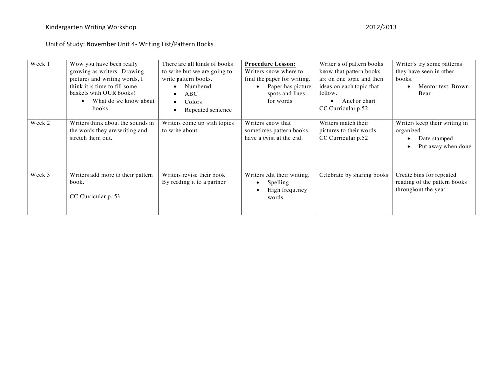 Kindergarten November Writing | PDF | Home & Garden | Art