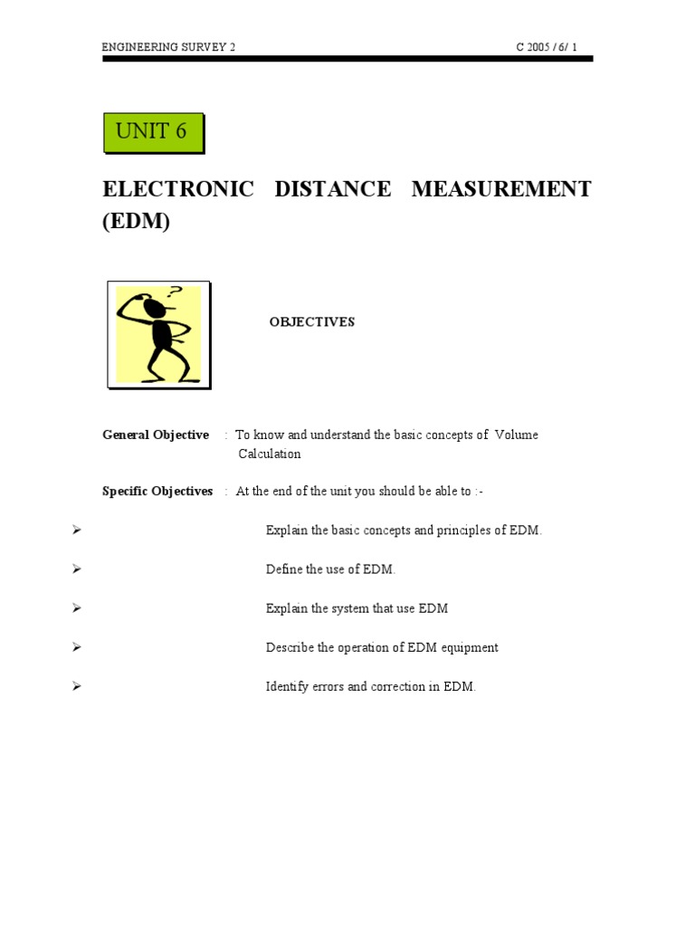 Principles of Electronic Distance Measurement | PDF | Surveying ...