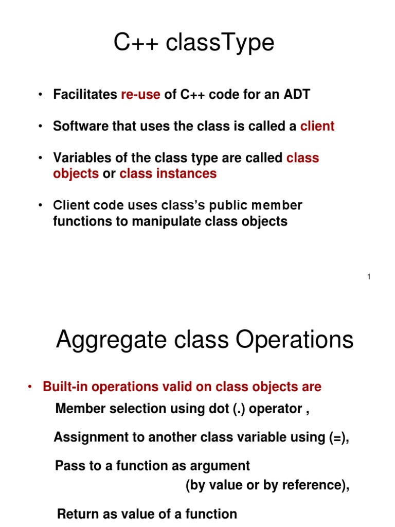 Chapter 11 Classes Ii Pdf Constructor Object Oriented