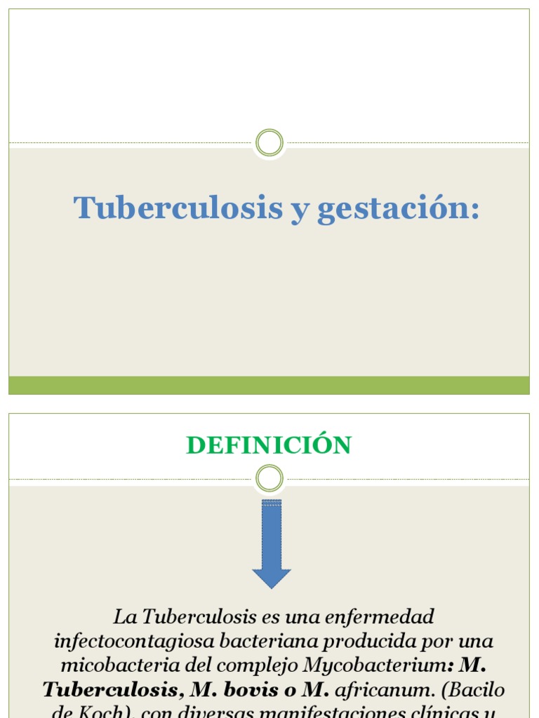 Tuberculosis y Gestación | PDF | Tuberculosis | El embarazo