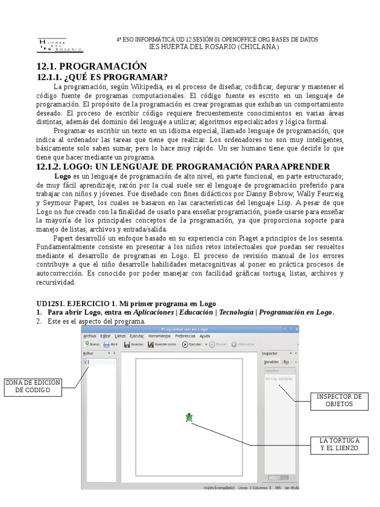 Programación en KTurtle | PDF | Programación de computadoras | Lenguaje ...