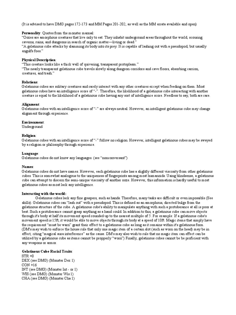 Personality: Quotes From The Monster Manual | Download Free PDF | Shape ...