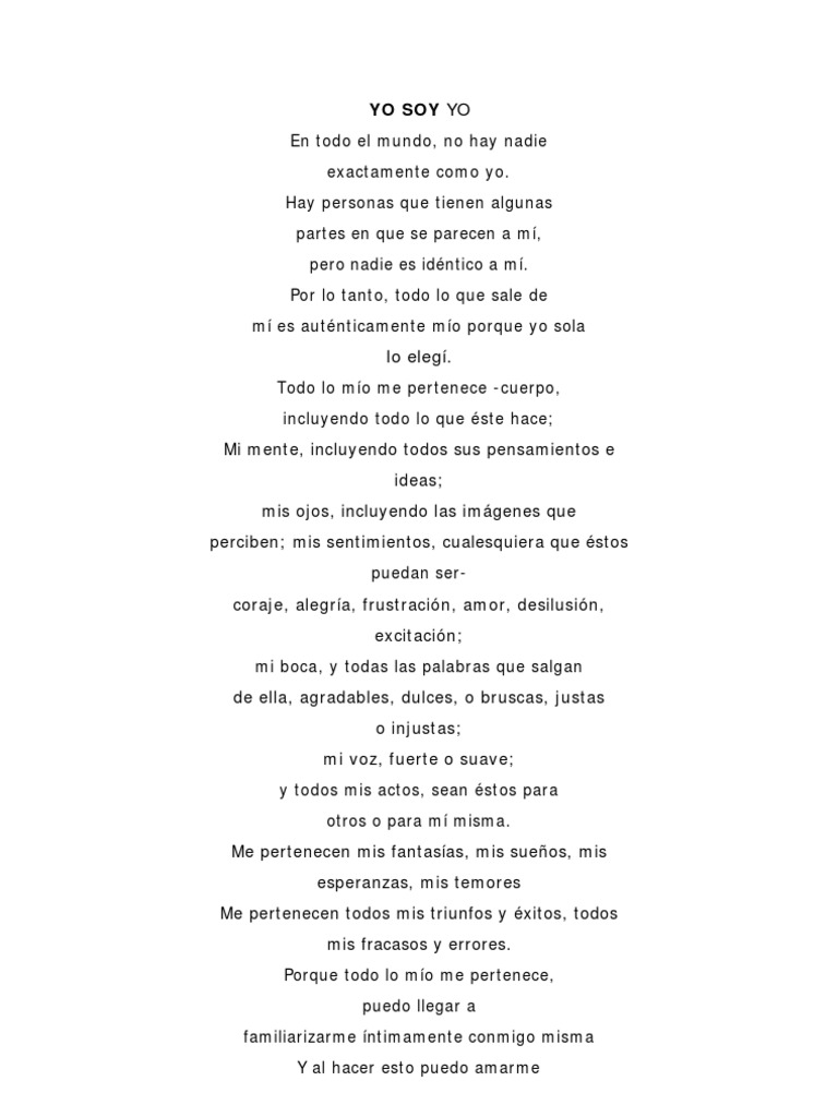 Autenticidad y Autoaceptación Personal | PDF | Relaciones personales ...