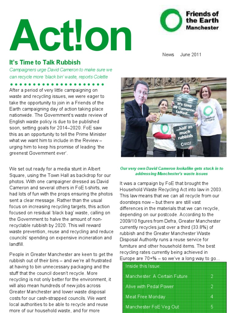 Manchester's Waste Recycling Campaign | PDF | Deforestation | Climate ...