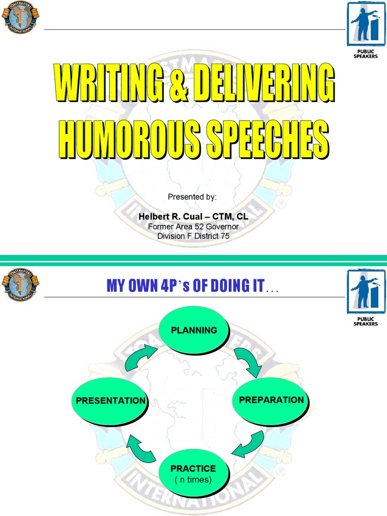 Crafting Humorous Speeches | PDF | Jokes