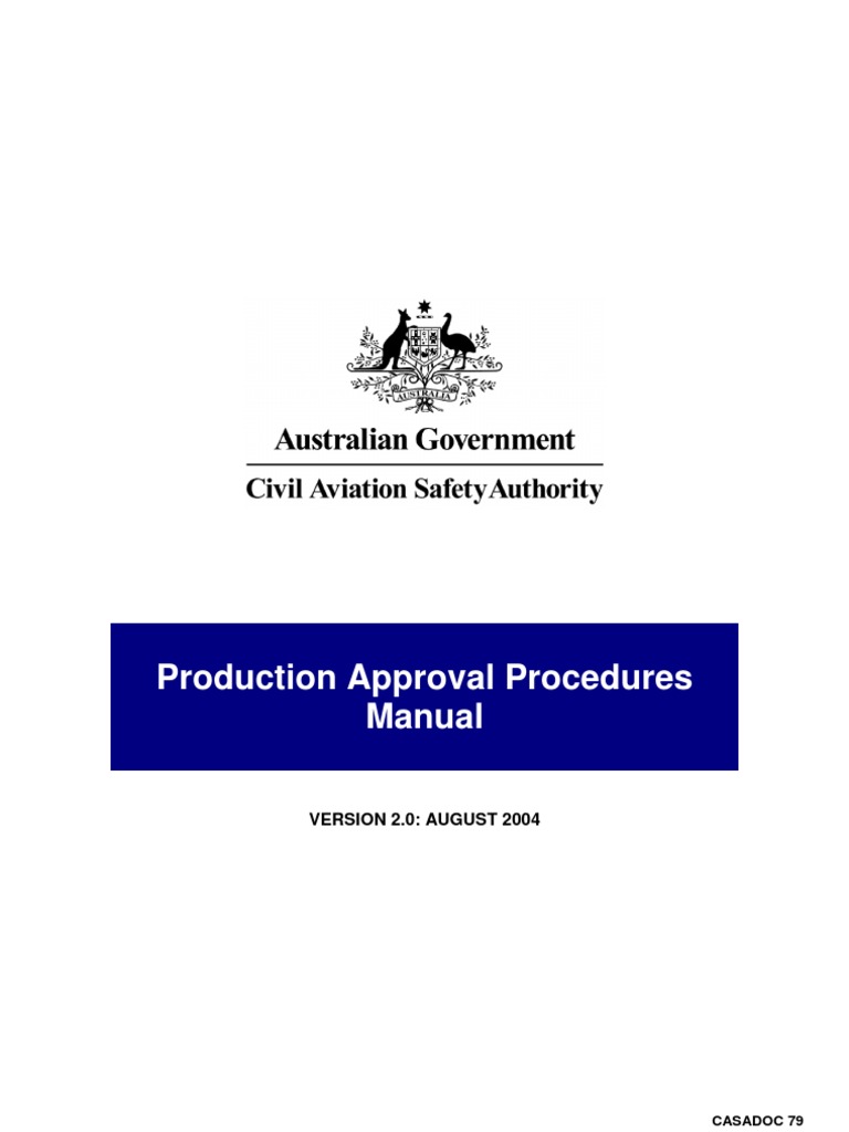 Production Approval Procedures Manual | PDF | Flight Test | Printed ...