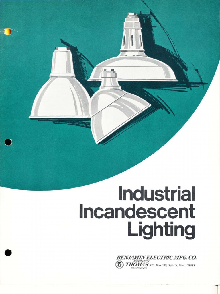 Benjamin Lighting RLM Industrial Incandescent Brochure 1976 | PDF ...