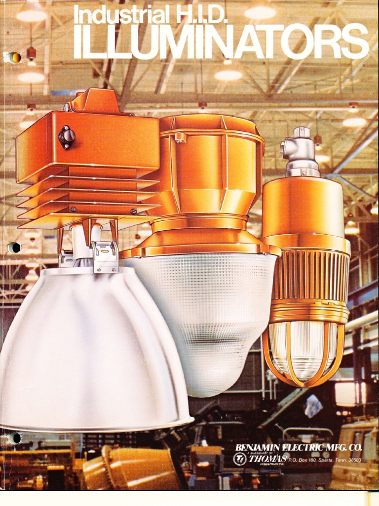 Benjamin Lighting Industrial HID Brochure 1974 | PDF | Electrical ...