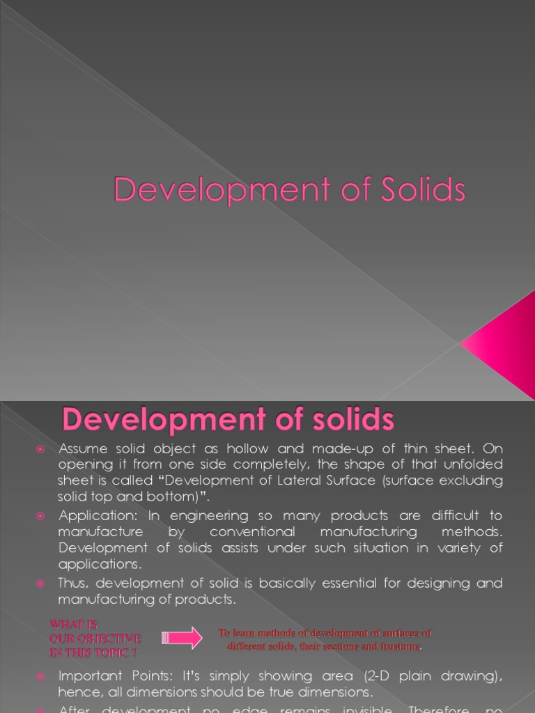 Development of Solids | Geometric Shapes | Geometry