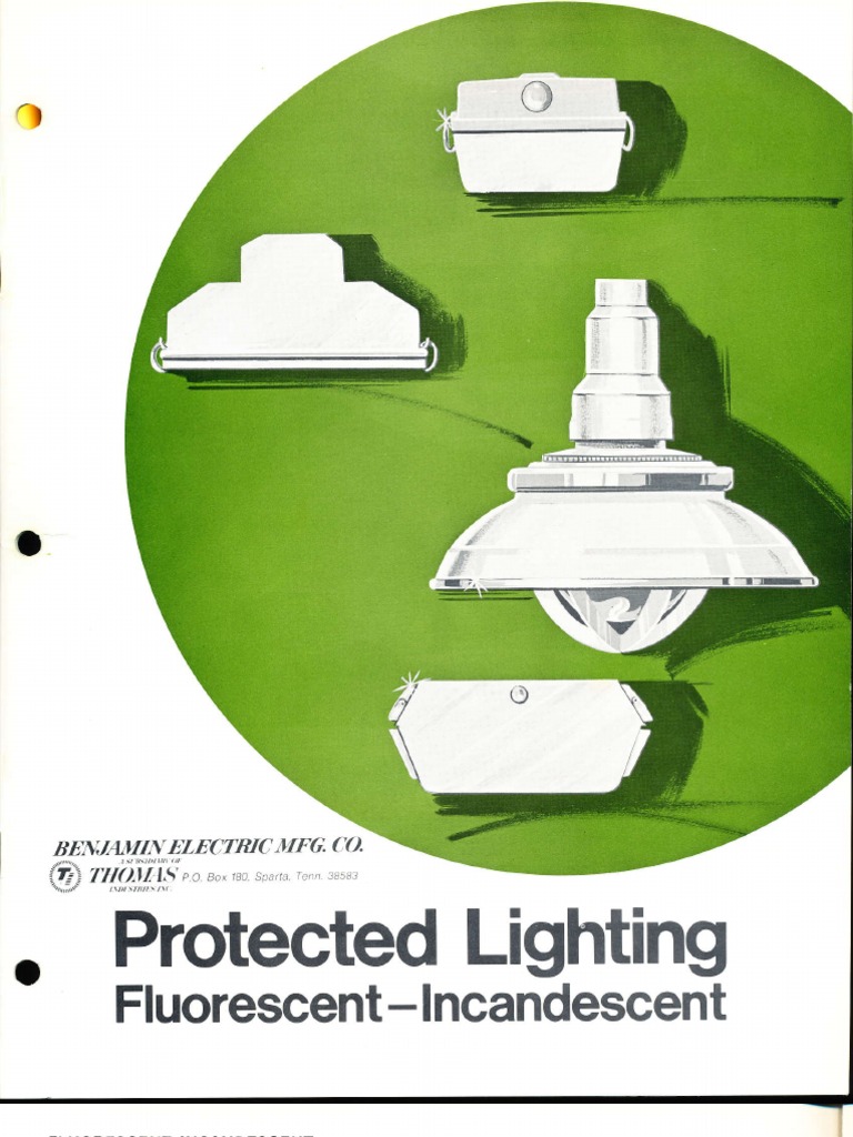 Benjamin Lighting Protected Lighting Brochure 1975 | PDF | Corrosion ...