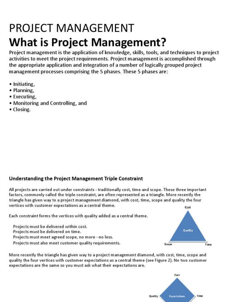 Project Management Presentation Software Engineering | PDF | Risk ...