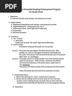 Lesson Plans For Remedial Reading | PDF | Phonics | Flashcard